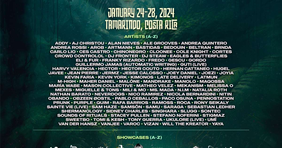 THE BPM FESTIVAL: COSTA RICA 2024 REVEALS PHASE TWO LINEUP & DAILY ...